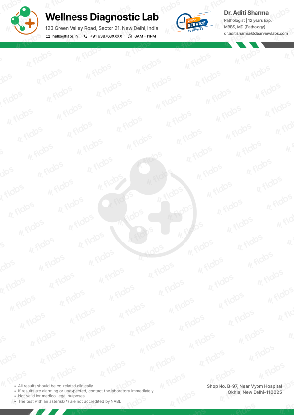 Pathology Lab Letterhead