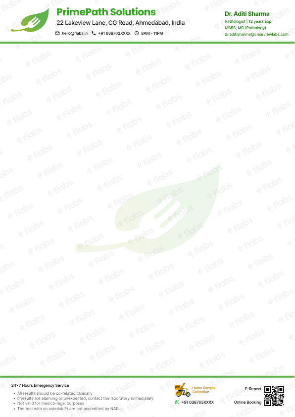 Pathology Lab Letterhead