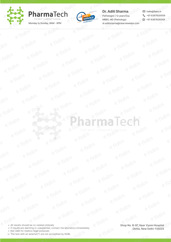 Pathology Lab Letterhead