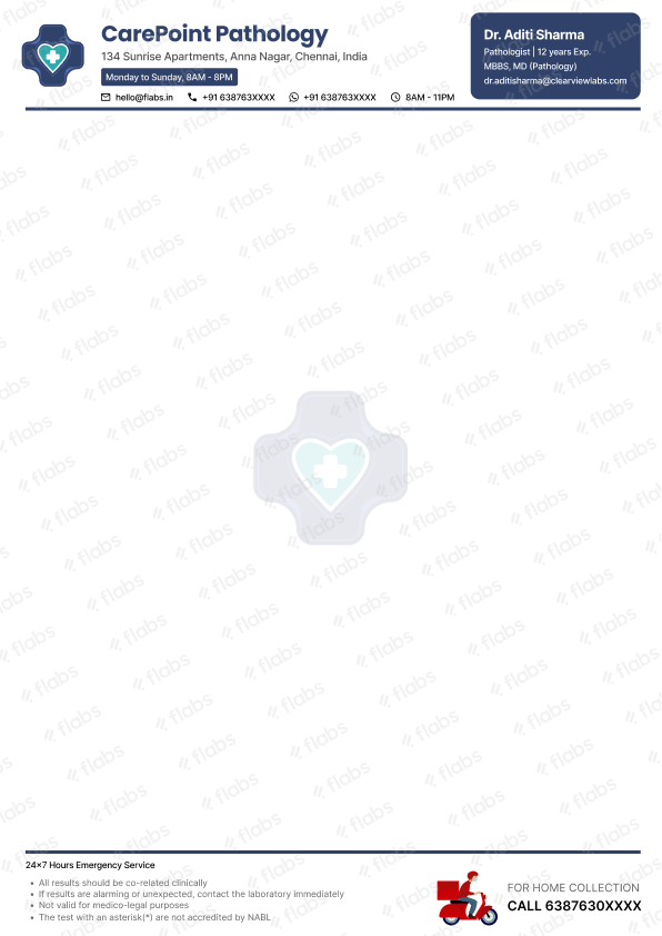 Pathology Lab Letterhead